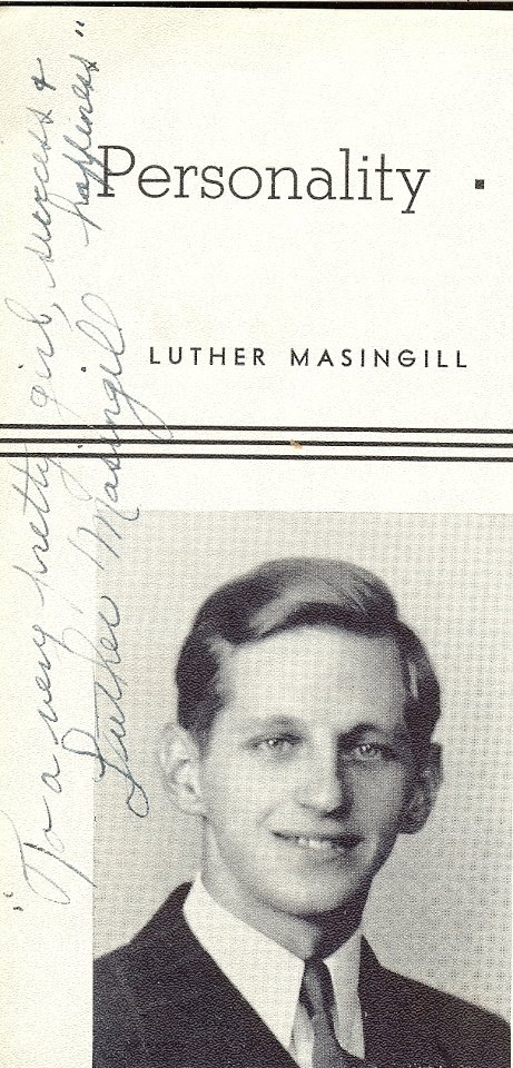 Luther Masingill in 1941 – Preservation of Chattanooga Central History